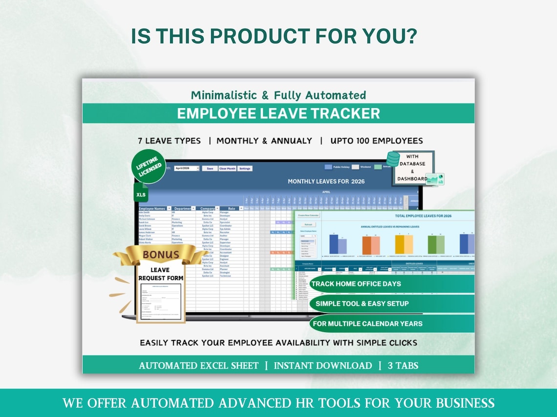 Employee Skills Matrix Excel Template | HR Planner Spreadsheet | Skills ...