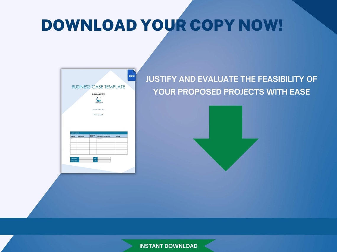 Business Case Excel Template: Professional Business Plan for Startups ...