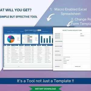 Project Change Management Excel Spreadsheet | Change Tracking Dashboard ...