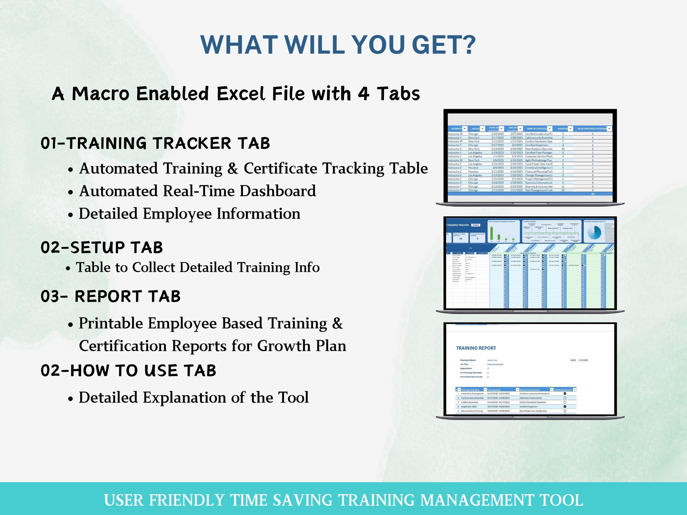 Employee Training Tracker Excel Spreadsheet Certification Tracker ...