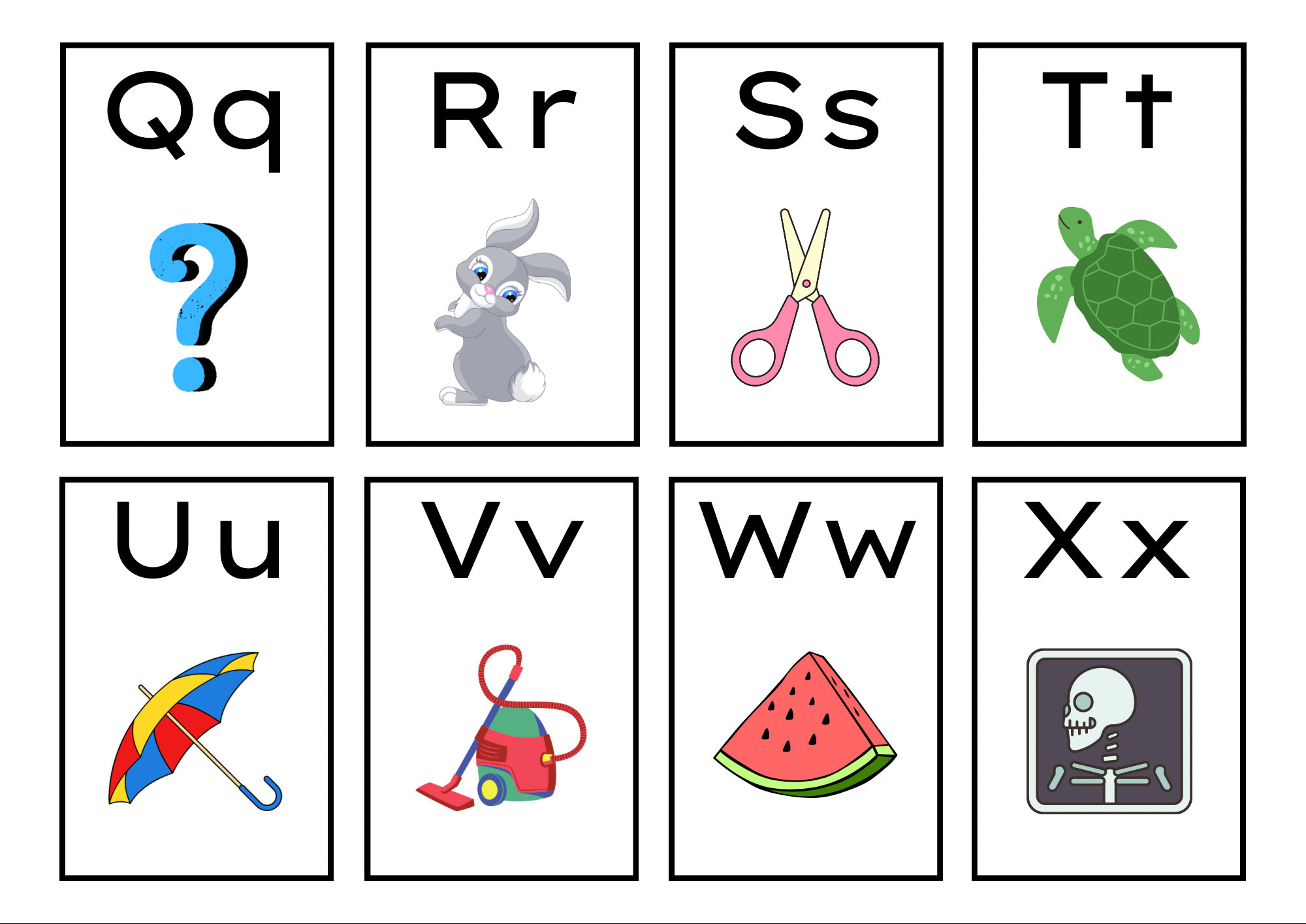Alphabet Letter Printable Flashcards - Etsy