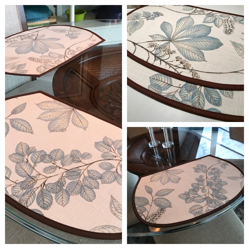 Wedge Placemats - Set of Two - Table Decor in Arboretum Basketweave ...