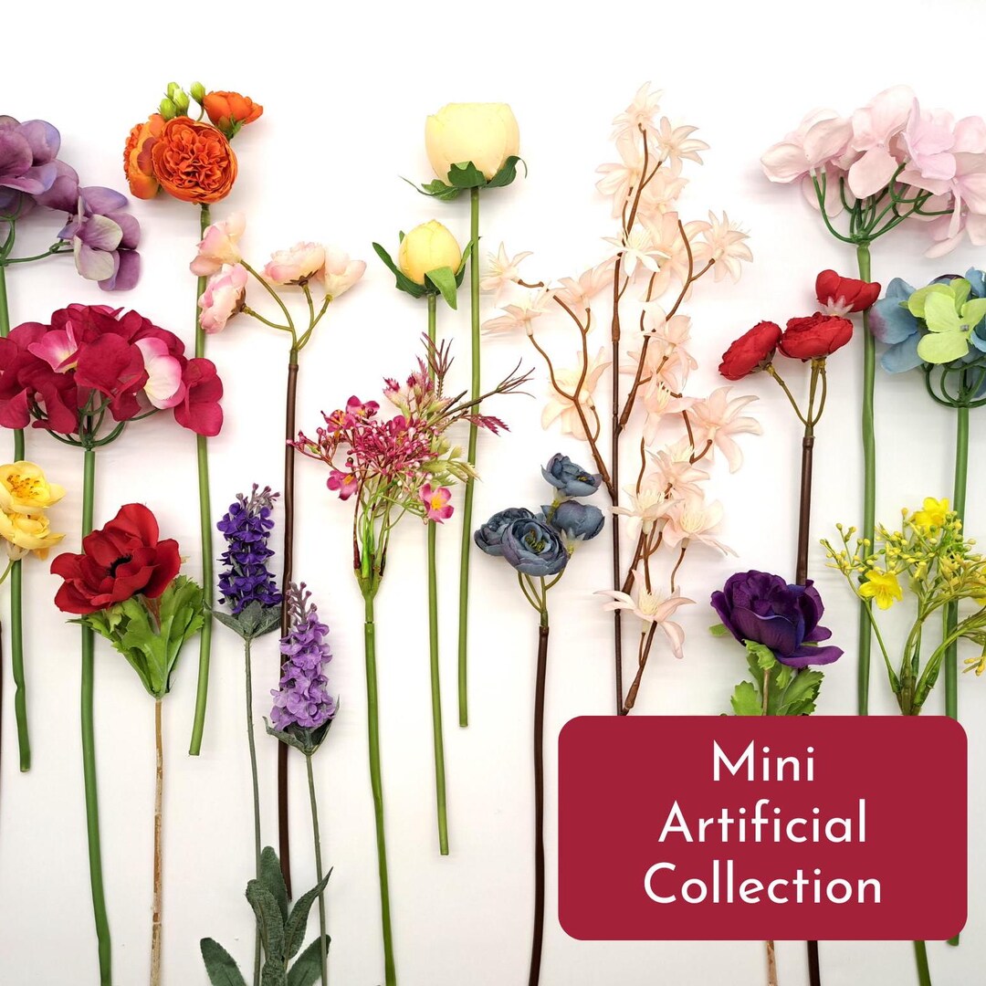 Small Artificial Flowers, Artificial Flower Bouquet DIY, Artificial ...