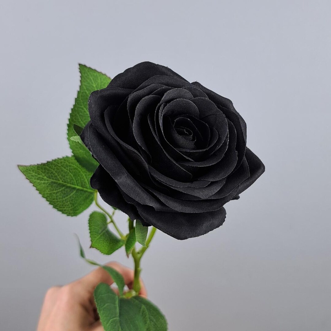 Artificial Black Rose, Artificial Black Flower, Black Rose Decor ...