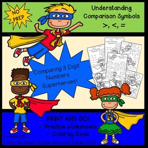 Comparing Three Digit Numbers | Comparison Symbols | Place Value ...