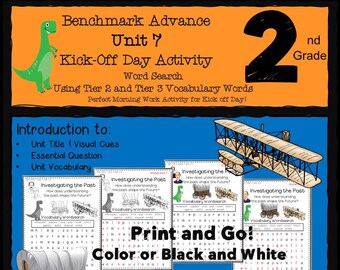 Benchmark Advance Aligned | 2nd Grade Unit 4: Activity for Kick off Day ...