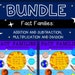 Addition and Subtraction & Multiplication and Division Fact Families ...
