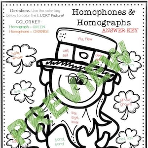 Homophones and Homographs Activities | 1st – 4th | St. Patrick's Day ...