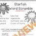 Starfish Themed Word Activities | 1st – 3rd | Homeschool | Printable ...