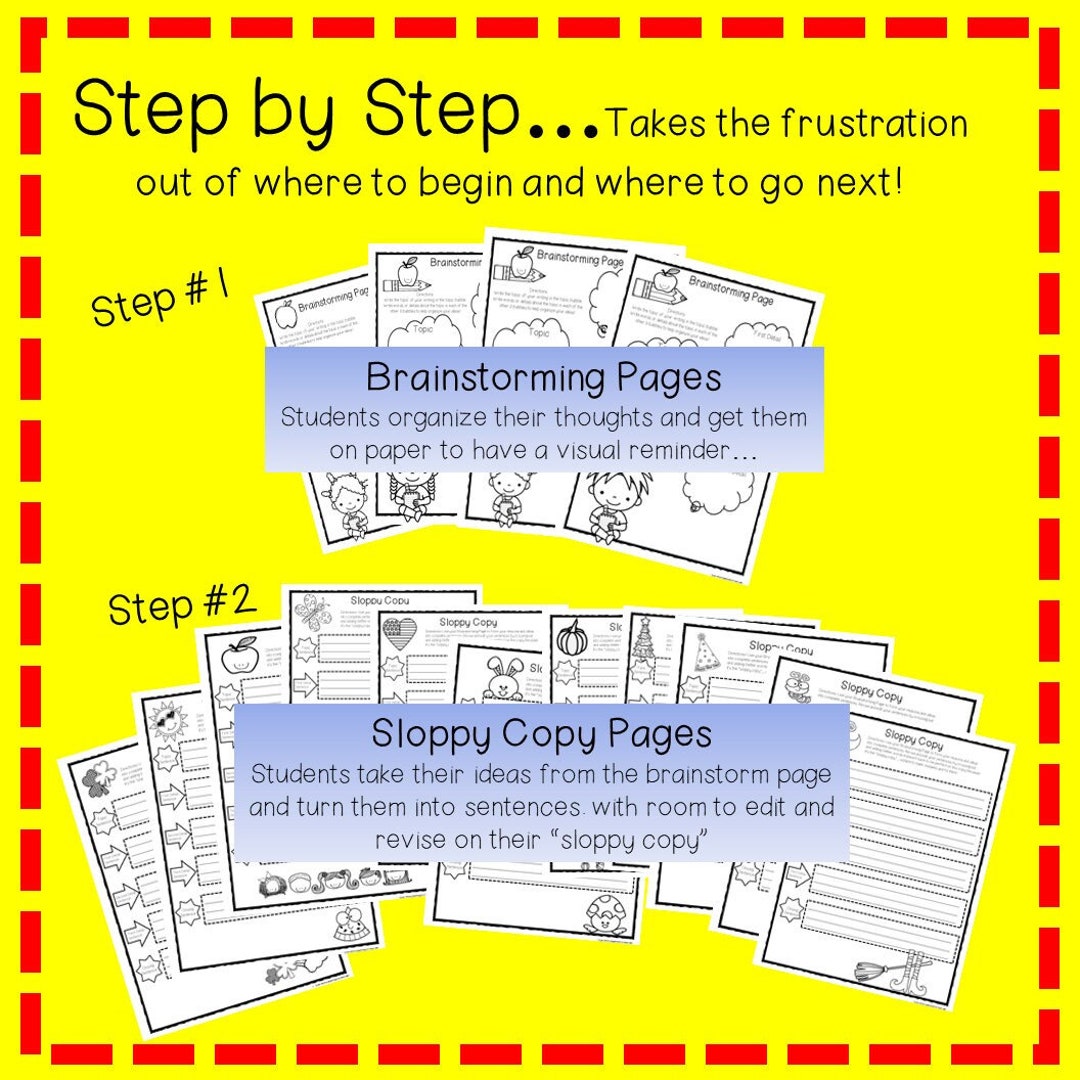 Monthly Writing Templates | Graphic Organizers | 1st – 4th | Homeschool ...