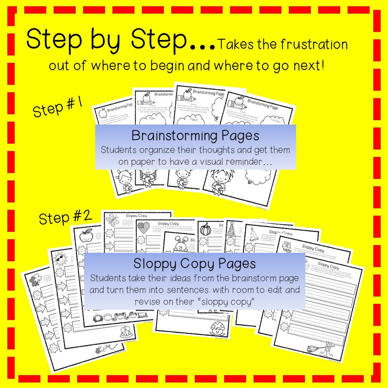 Monthly Writing Templates | Graphic Organizers | 1st – 4th | Homeschool ...