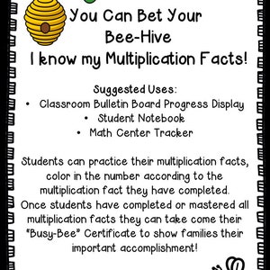 Multiplication Fact Tracker | 2nd – 5th | Homeschool | Printable ...