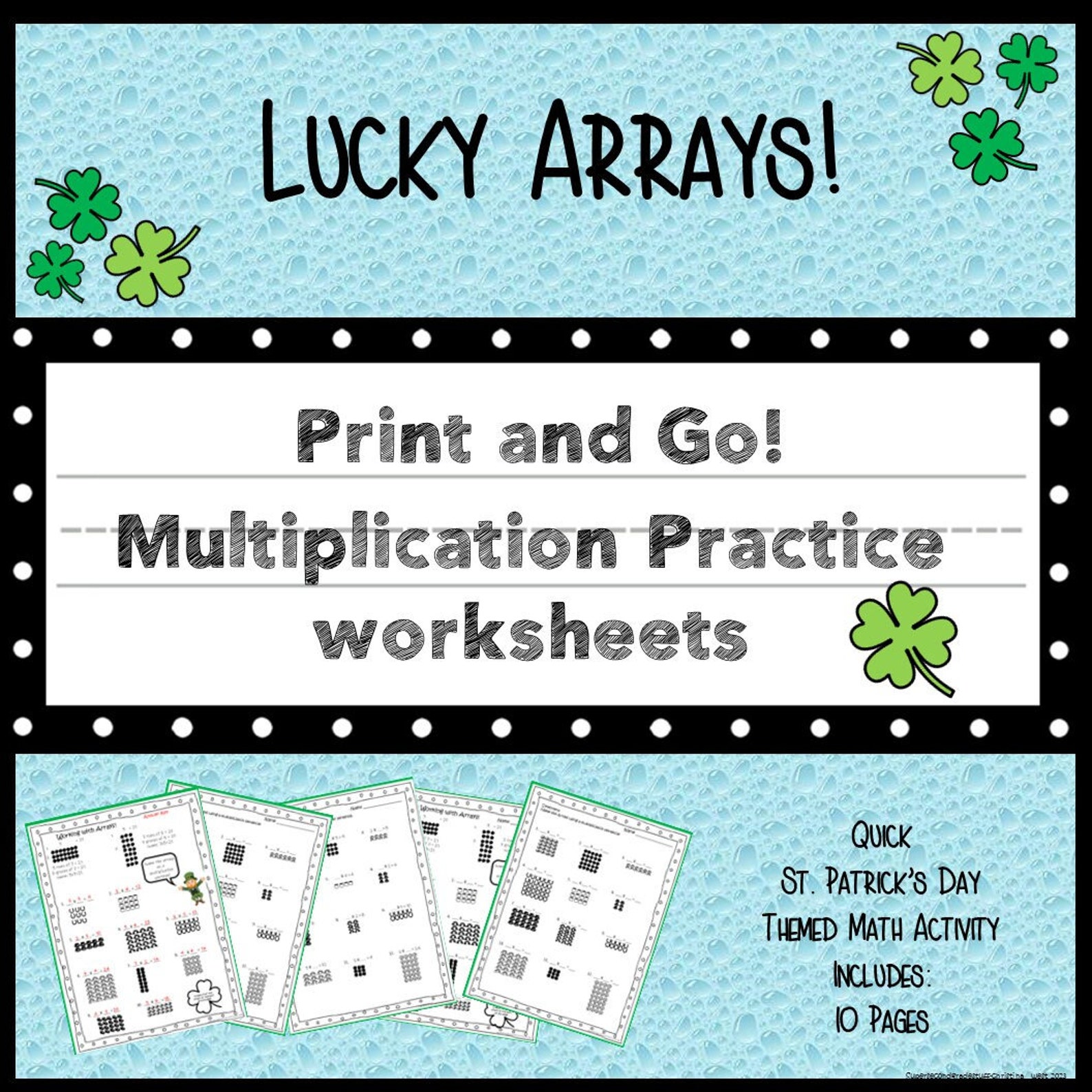 Lucky Arrays! | Multiplication Using Arrays | St Patricks Day | No Prep ...