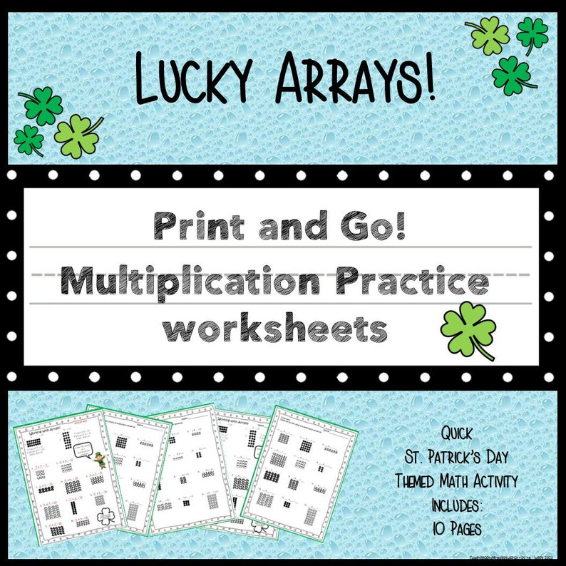 Lucky Arrays! | Multiplication Using Arrays | St Patricks Day | No Prep ...