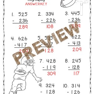 Two and Three Digit Subtraction | Regrouping and No Regrouping ...