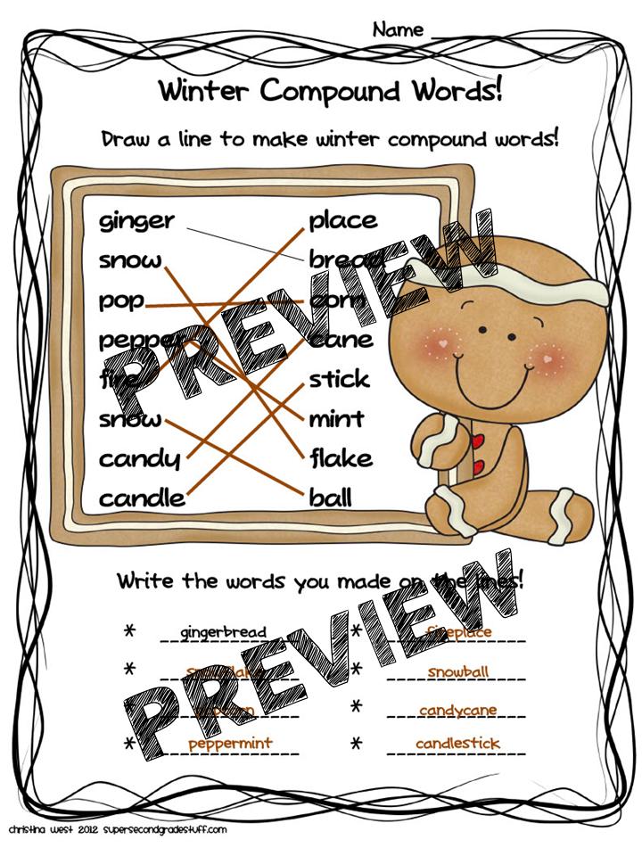 Compound Word Activities | Gingerbread | 1st – 3rd | Homeschool ...