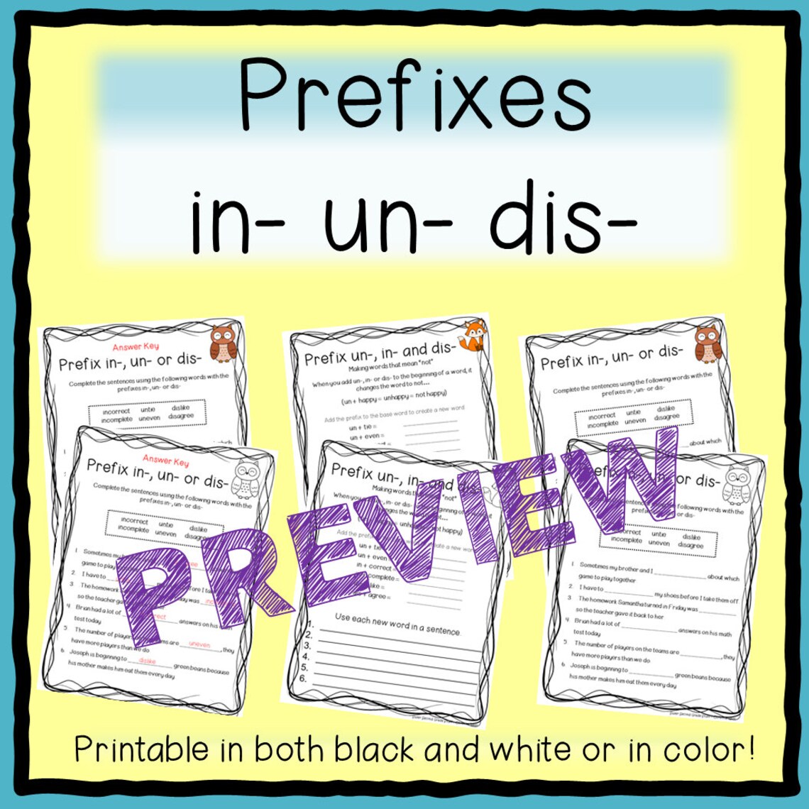 Prefix and Suffix Practice Worksheets | 1st – 5th | Homeschool ...