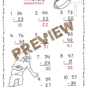 Two and Three Digit Subtraction | Regrouping and No Regrouping ...