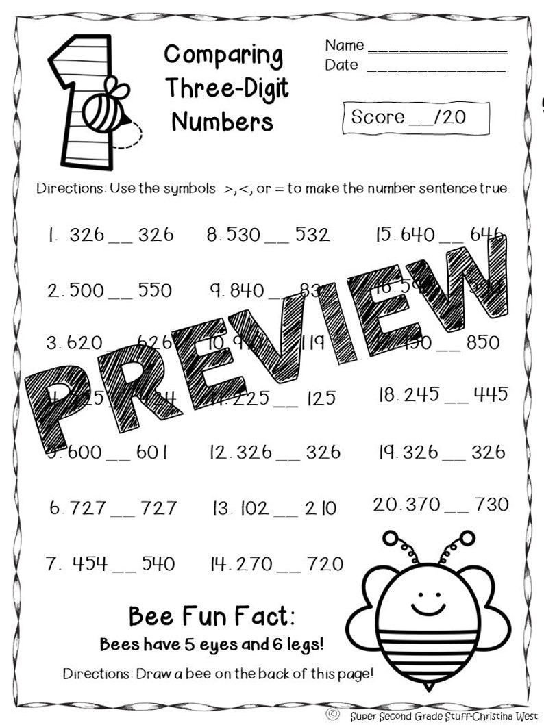 Comparing Numbers | 3 Digits | 1st – 4th | Homeschool | Using ...