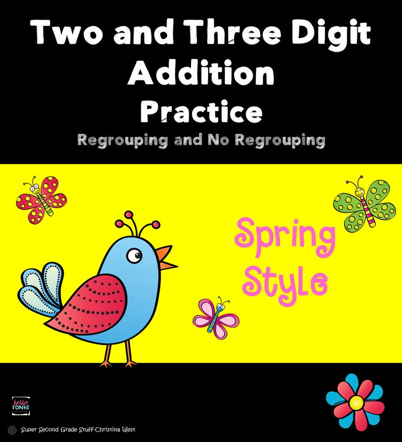 Two and Three Digit Addition and Subtraction| Regrouping and No ...