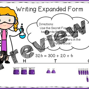 Place Value | Writing Expanded Form | 1st – 4th | Secret Formula Theme ...