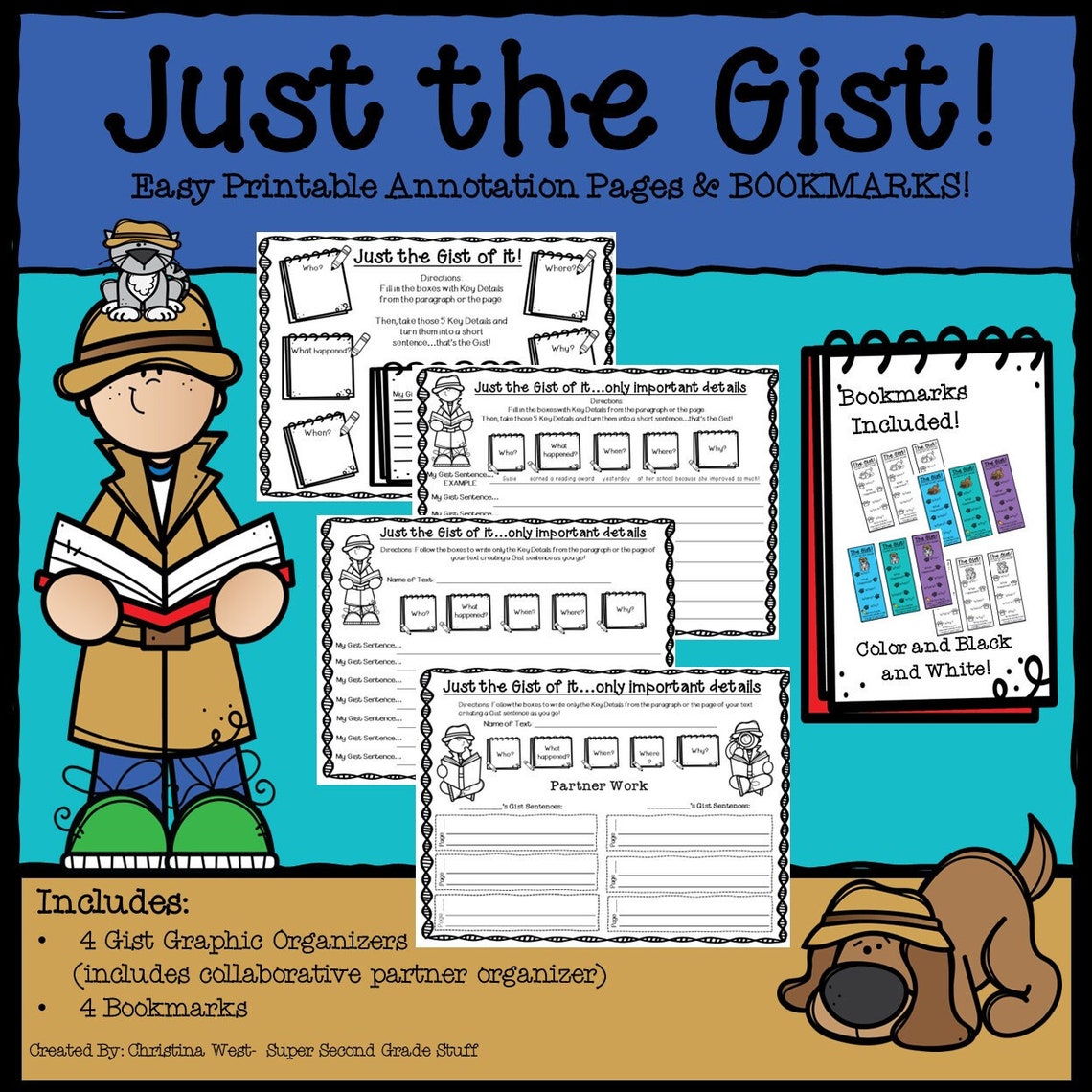 Reading Comprehension | Gist | Close Reading | Annotating | 1st – 4th | Homeschool | Worksheets ...