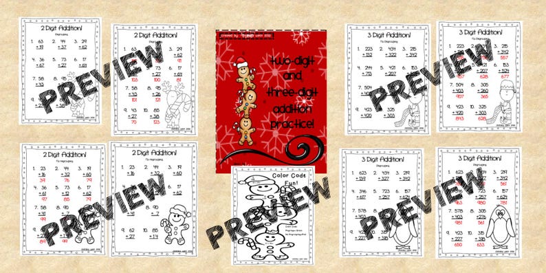 Addition and Subtraction Practice Bundle | Winter and Spring | 1st ...