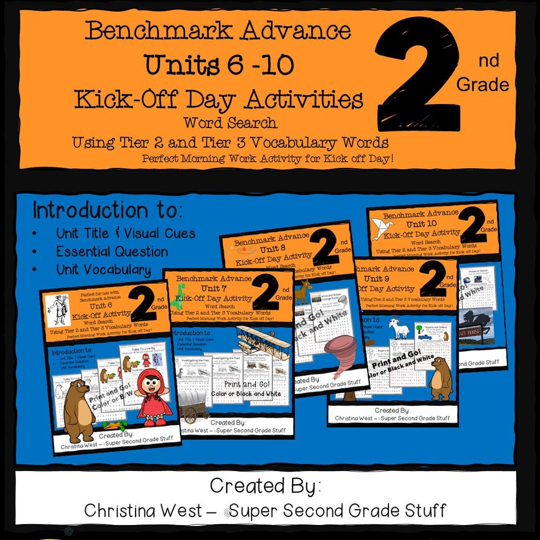Benchmark Advance Aligned | 2nd Grade Units 6-10: Activities for Kick ...