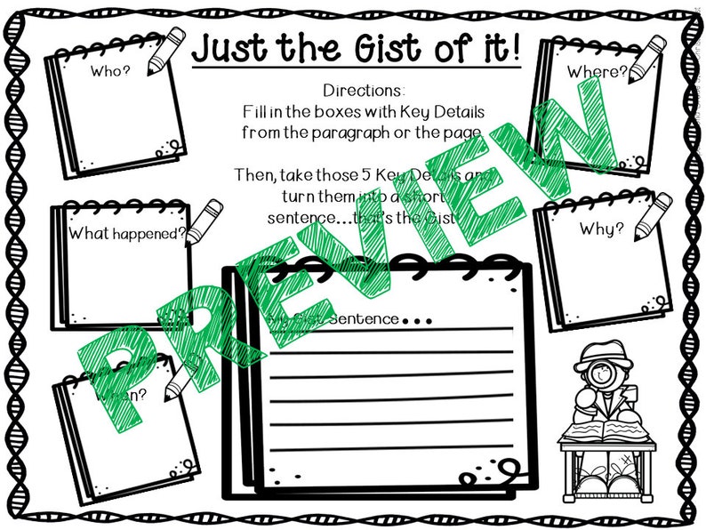 Reading Comprehension | Gist | Close Reading | Annotating | 1st – 4th | Homeschool | Worksheets ...