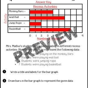 Pictographs and Bar Graphs | 1st – 3rd | Homeschool | Printable ...