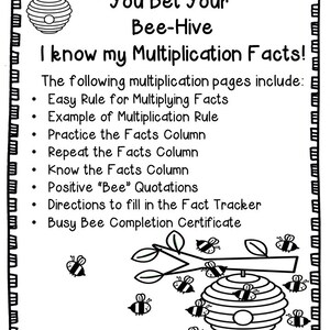 Multiplication Fact Tracker | 2nd – 5th | Homeschool | Printable ...