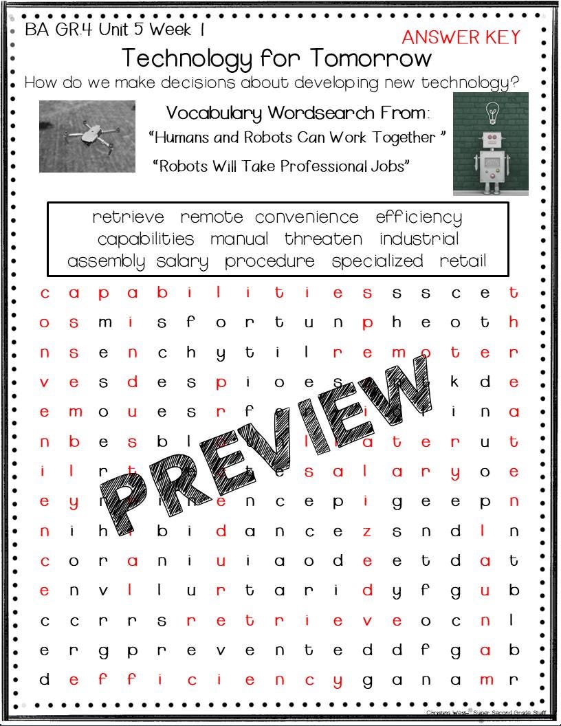 Benchmark Advance 2022 | 4th Grade | Unit 5 Three Weekly Tier 2 Vocab ...