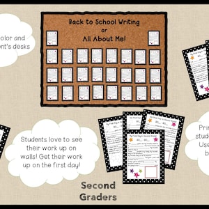 First Day of School | Beginning of the Year Writing Activity | 1st ...