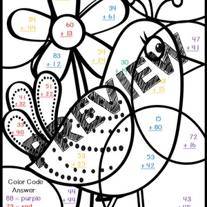 Two and Three Digit Addition| Regrouping and No Regrouping | Color by ...
