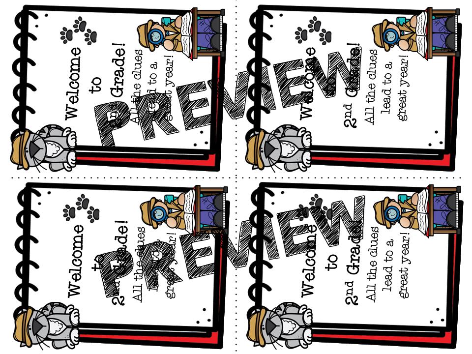 2nd Grade | Welcome Back Note for Students | No Prep-print 4 to a Page ...