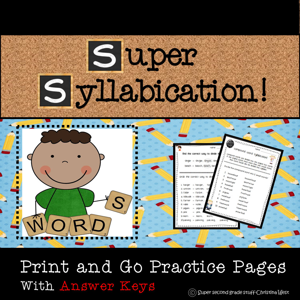 Syllable Divisions | 7 Most Common Syllable Breaks | 1st – 4th ...