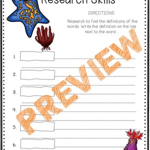 Starfish Themed Word Activities 1st 3rd Homeschool Printable Worksheets ...