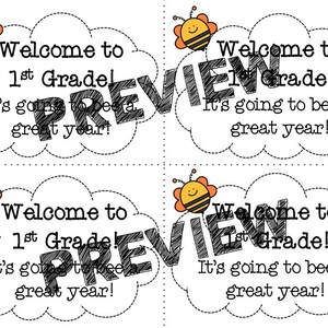 1st Grade Welcome Back Note for Students | No Prep-4 to a Page| First ...