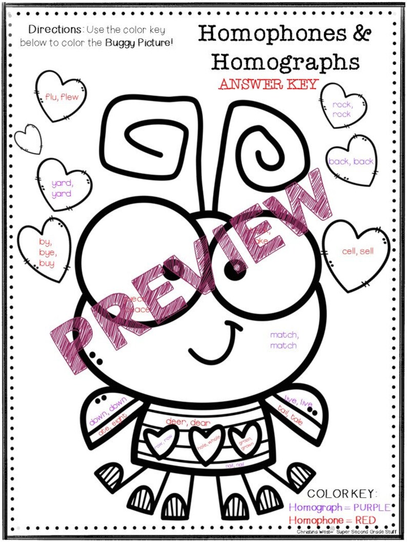 Homophones and Homographs Activities | 1st – 4th | Valentine's Day ...