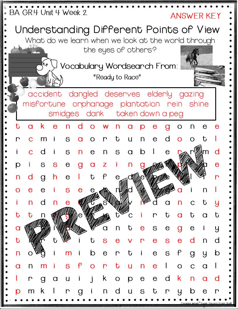 Benchmark Advance 2022 | 4th Grade | Unit 4 Three Weekly Tier 2 Vocab ...