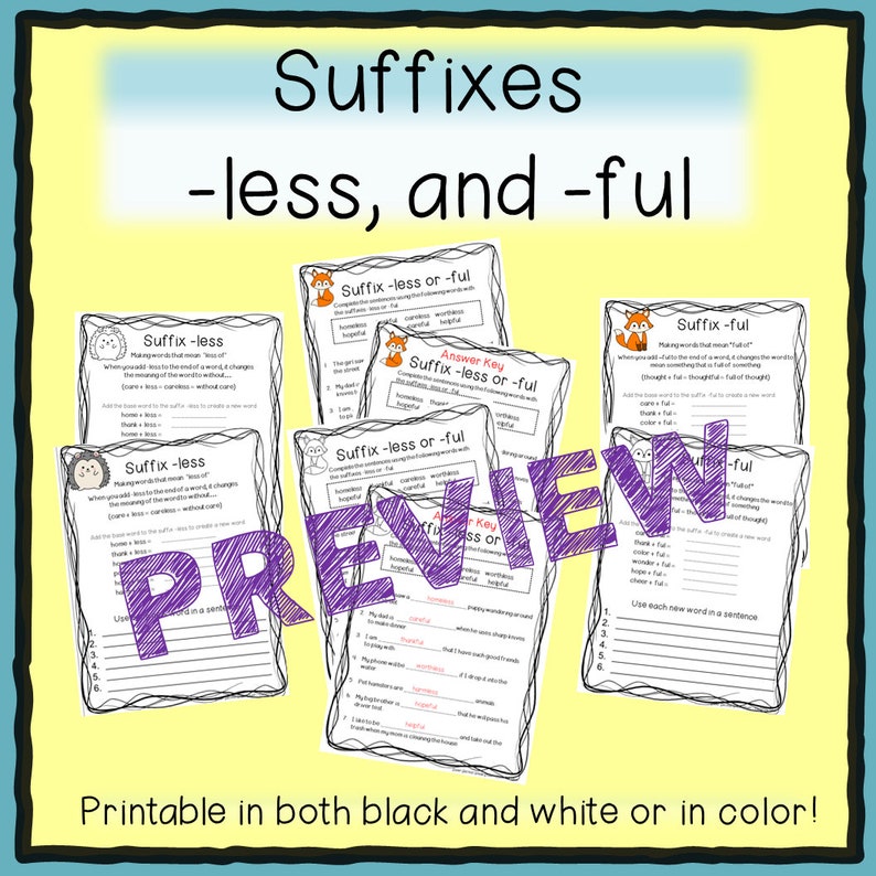 Prefix and Suffix Practice Worksheets | 1st – 5th | Homeschool ...