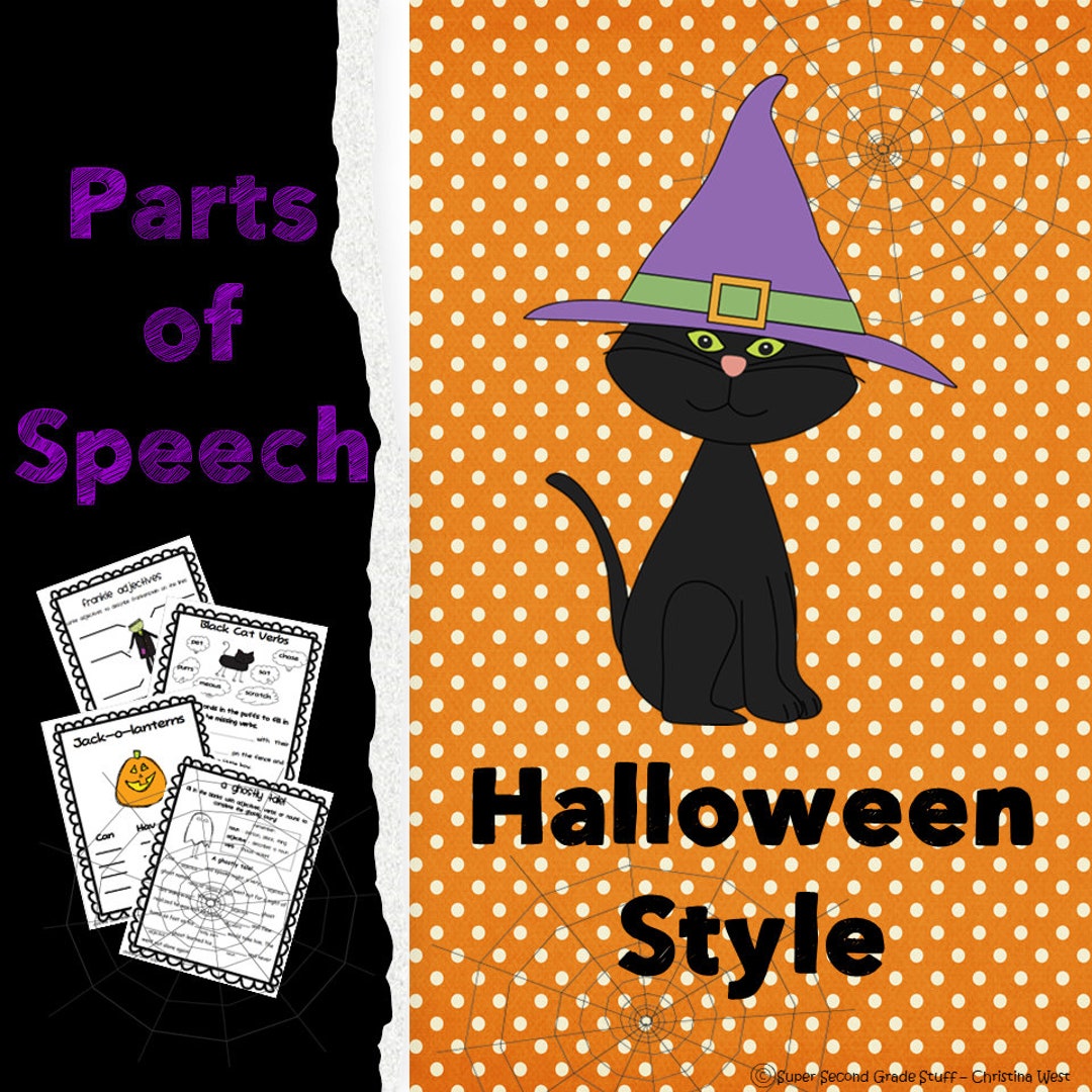 Parts of Speech Practice Worksheets | Halloween| October | 1st – 5th ...