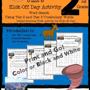 Benchmark Advance Aligned | 2nd Grade Unit 8: Activity for Kick off Day ...