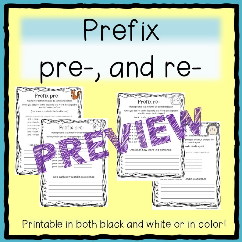 Prefix and Suffix Practice Worksheets | 1st – 5th | Homeschool ...