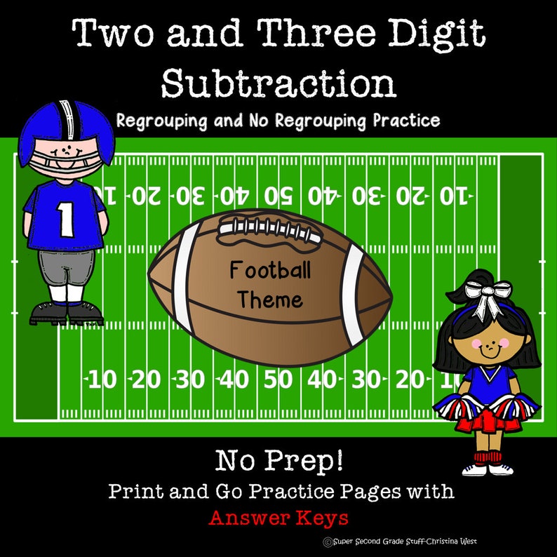 Two and Three Digit Subtraction | Regrouping and No Regrouping ...