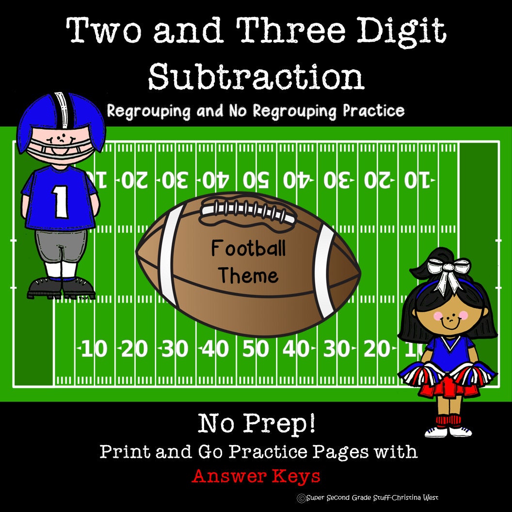 Two and Three Digit Subtraction | Regrouping and No Regrouping ...
