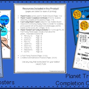 Addition and Subtraction & Multiplication and Division Fact Families ...
