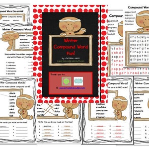 Compound Word Activities | Gingerbread | 1st – 3rd | Homeschool ...