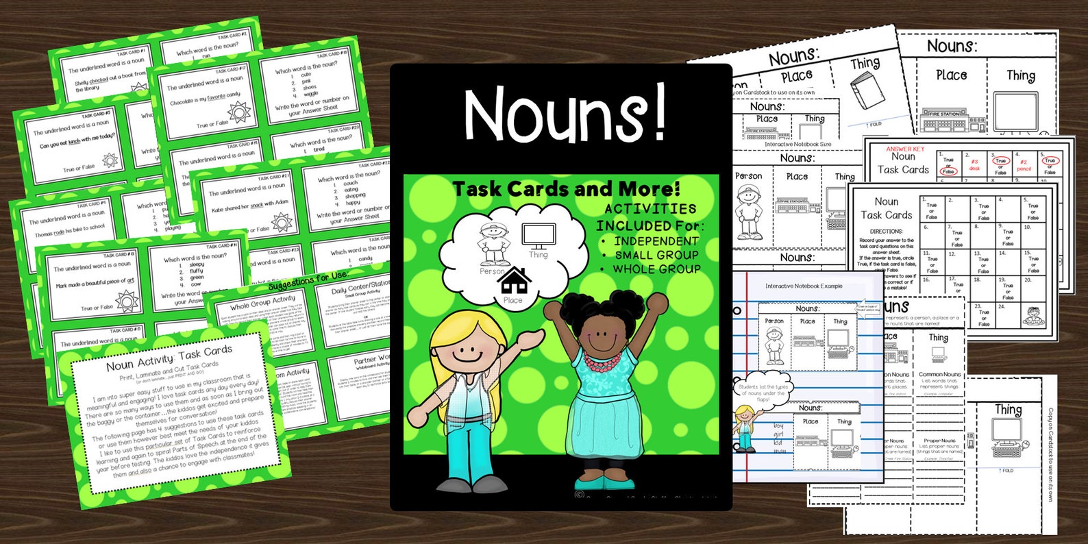 Verbs and Nouns Activities | 1st – 5th | Printable Worksheets ...
