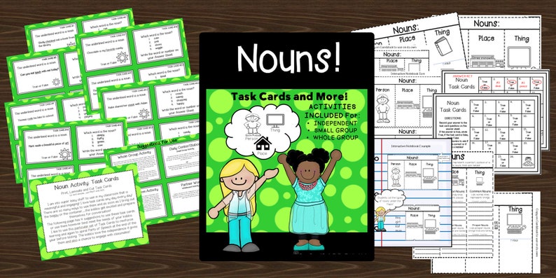 Verbs and Nouns Activities | 1st – 5th | Printable Worksheets ...